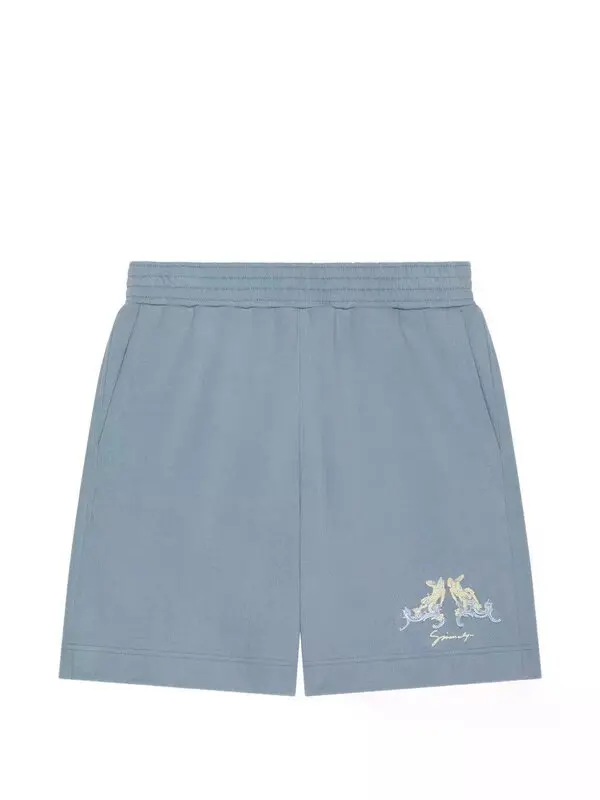 Givenchy Bermuda Shorts In Fleece With Hubert Objects Embroidery