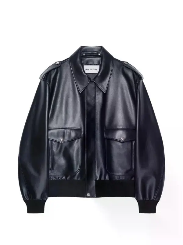 Givenchy Pilot Jacket In Leather