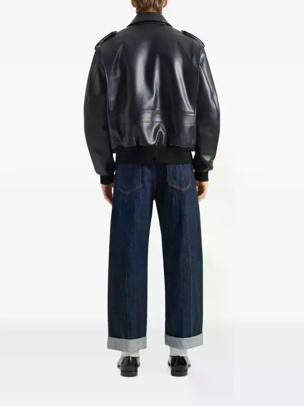 Givenchy Pilot Jacket In Leather