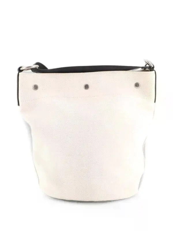 Saint Laurent Rive Gauche Canvas Bucket Bag