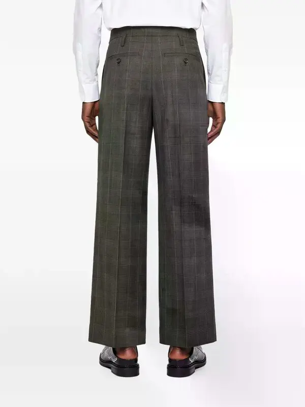 Simone Rocha Check-pattern Pleated Trousers