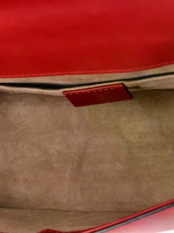 Gucci Sylvie Top Handle Bag Leather Mini Satchel
