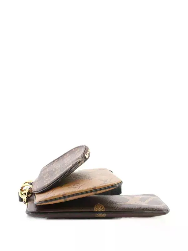LOUIS VUITTON Trio Pouch Set Reverse Monogram Giant Clutch Bag
