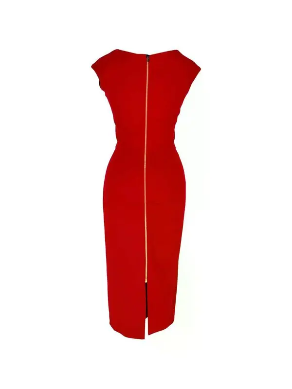 Roland Mouret Sleeveless Midi Dress - Red