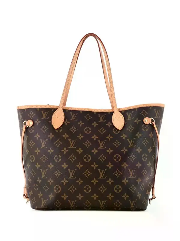 LOUIS VUITTON Neverfull Nm Monogram Canvas Mm Tote Bag - Brown
