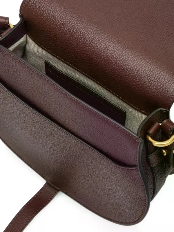 Chloé Maracie Grained Leather Shoulder Bag - Brown