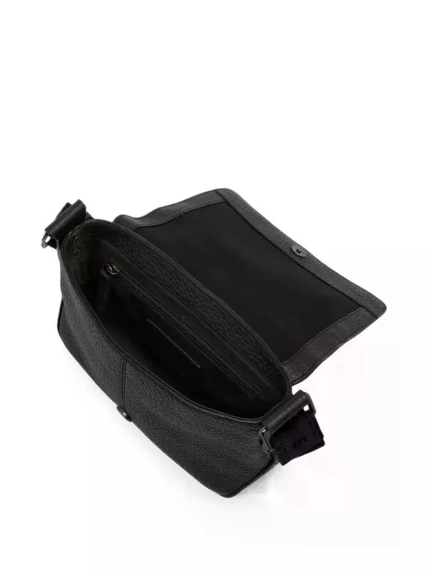 THE BRIDGE Grained Leather Messenger Bag