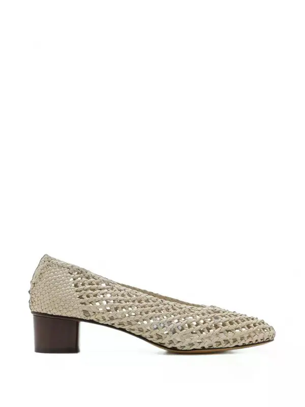 Le Monde Beryl Woven Leather Pumps