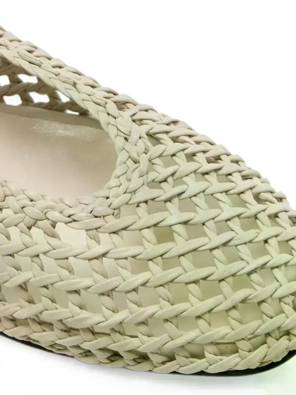 Le Monde Beryl Woven Leather Pumps