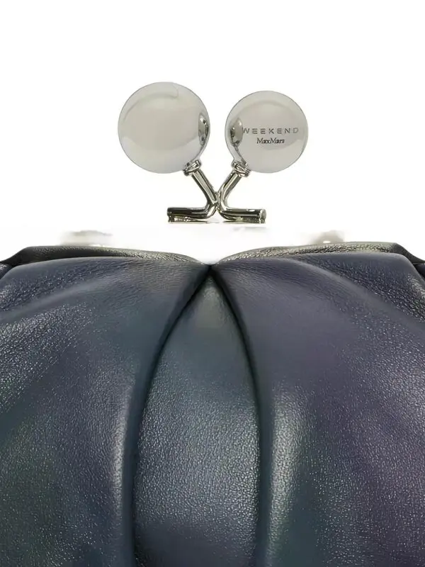 Max Mara Small Pasticcino Pleated Leather Shoulder Bag