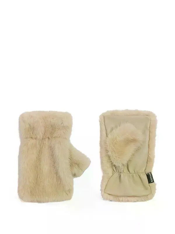 Apparis Harper Faux-fur Fingerless Gloves