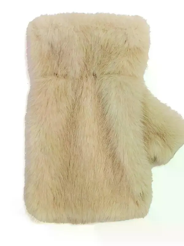 Apparis Harper Faux-fur Fingerless Gloves - Neutrals