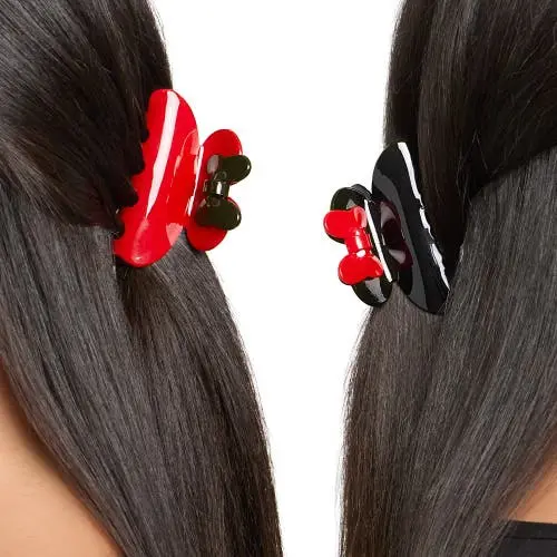 Disney Minnie Mouse Claw Clip Medium 2-piece Set Official License