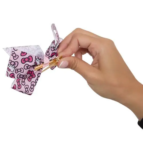 HELLO KITTY Hair Clips Bow Set 3-piece Set Official License