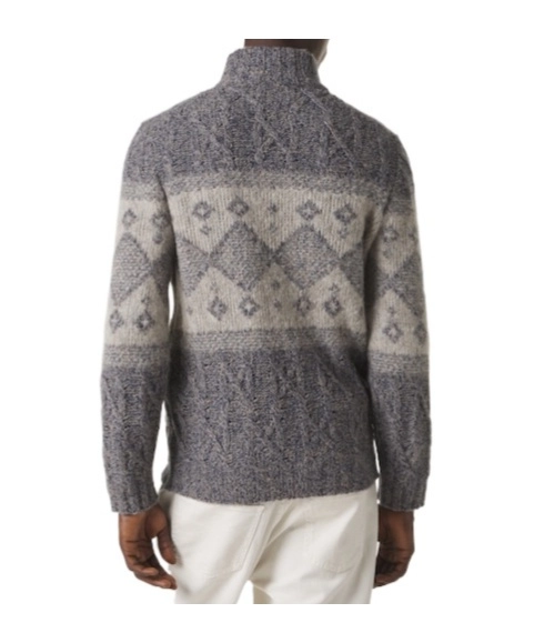 Brunello Cucinelli Fair Isle Wool, Silk, And Cashmere Cardigan - No