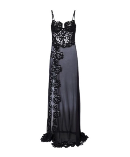 Dolce & Gabbana Lace-trimmed Silk And And Cotton-blend Gown - No
