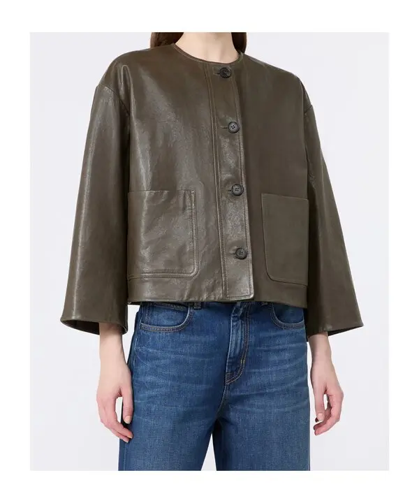 Max Mara Wkdcaliga Boxy-fit Jacket - Khaki