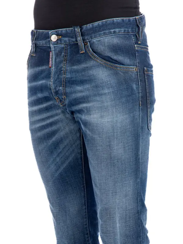 Dsquared2 Logo Patch Distressed Slim-fit Jeans