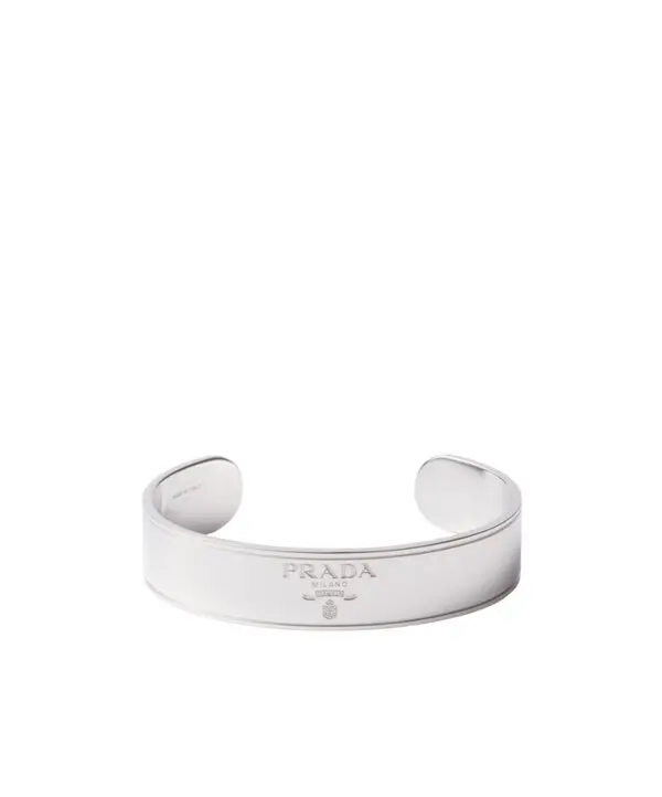 Prada Logo Jewels Cuff Bracelet