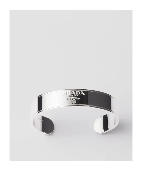Prada Logo Jewels Cuff Bracelet
