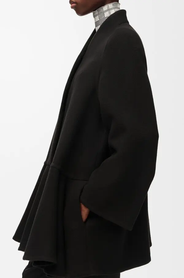 Loewe Short Coat In Wool And Cashmere