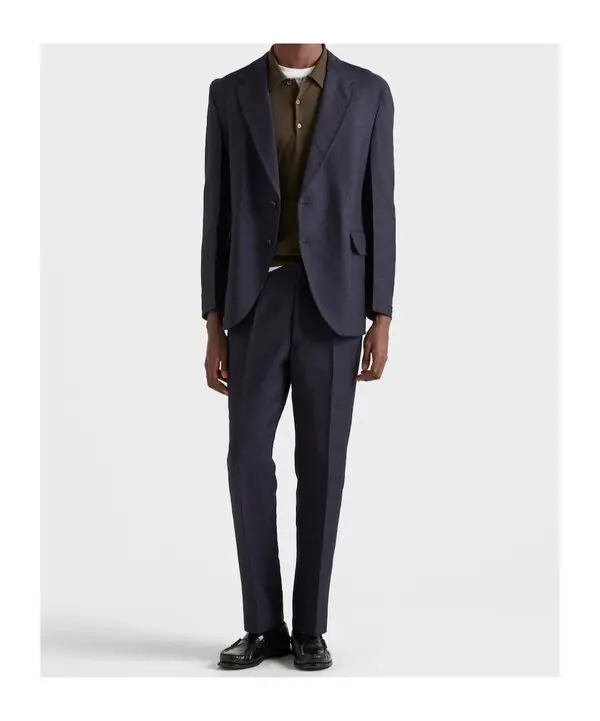 Prada Single-breasted Linen Blend Jacket