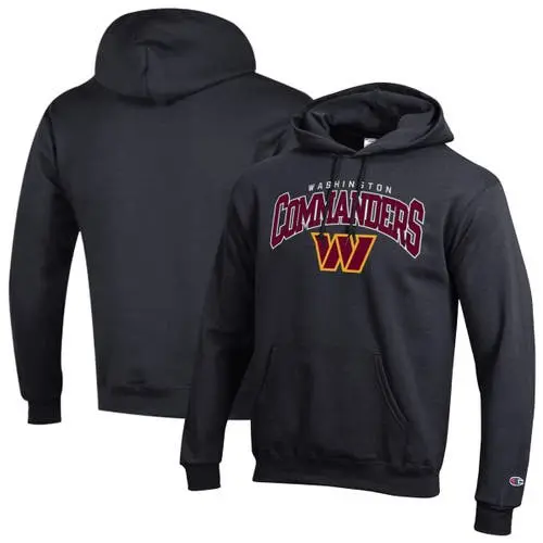 Champion Washington Commanders Powerblend Arch Over Logo Hoodie