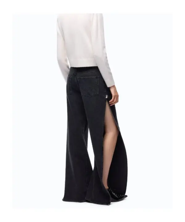 Pinko Slit-detailed Wide-leg Jeans