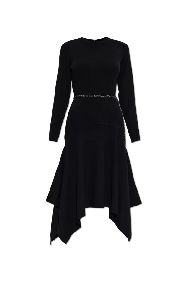 Michael Kors Wool Dress With An Asymmetrical Cut