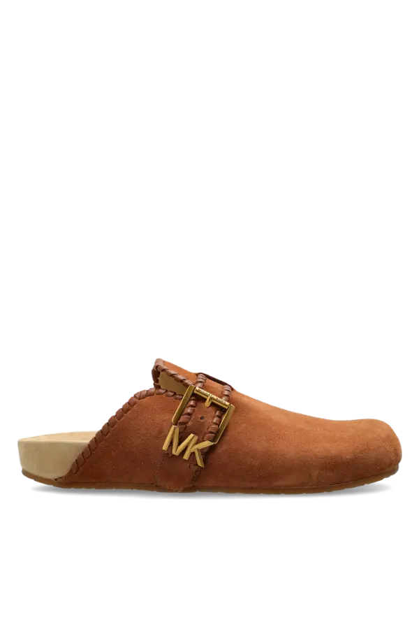 Michael Kors Greer’ Leather Mule Sandals - Brown