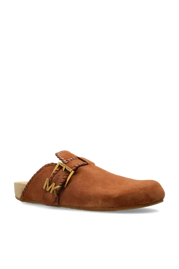 Michael Kors Greer’ Leather Mule Sandals - Brown