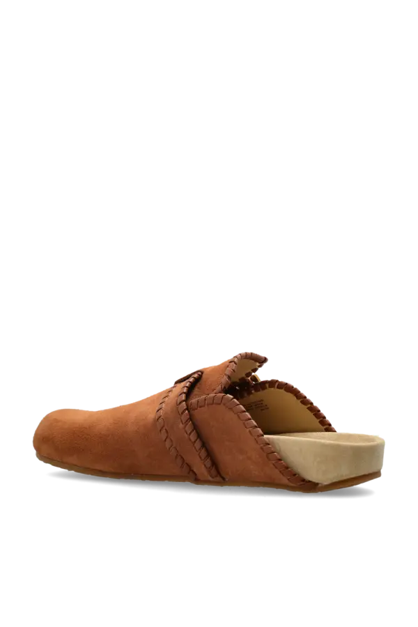 Michael Kors Greer’ Leather Mule Sandals - Brown