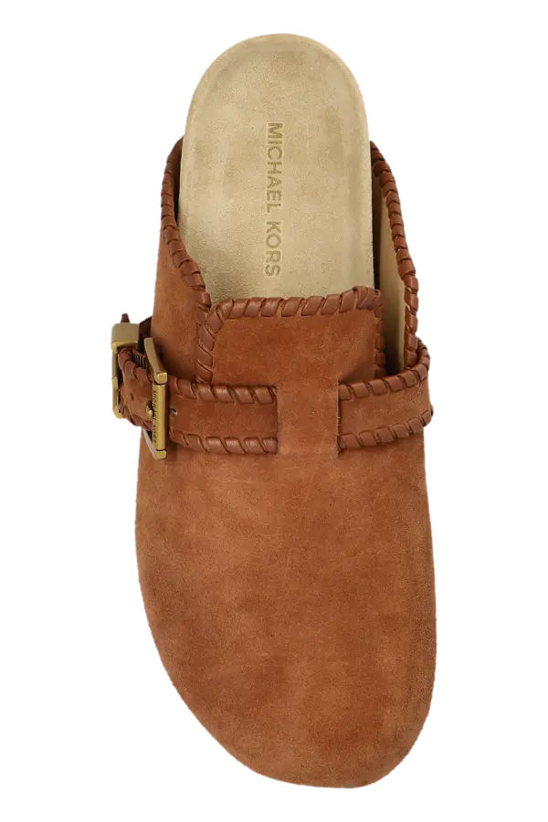 Michael Kors Greer’ Leather Mule Sandals - Brown