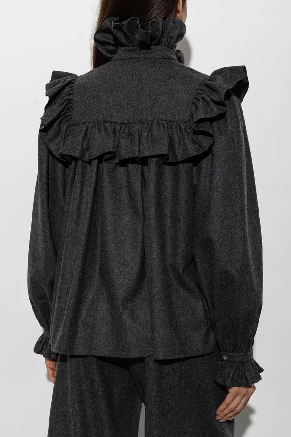 Chloé Wool Ruffled Top