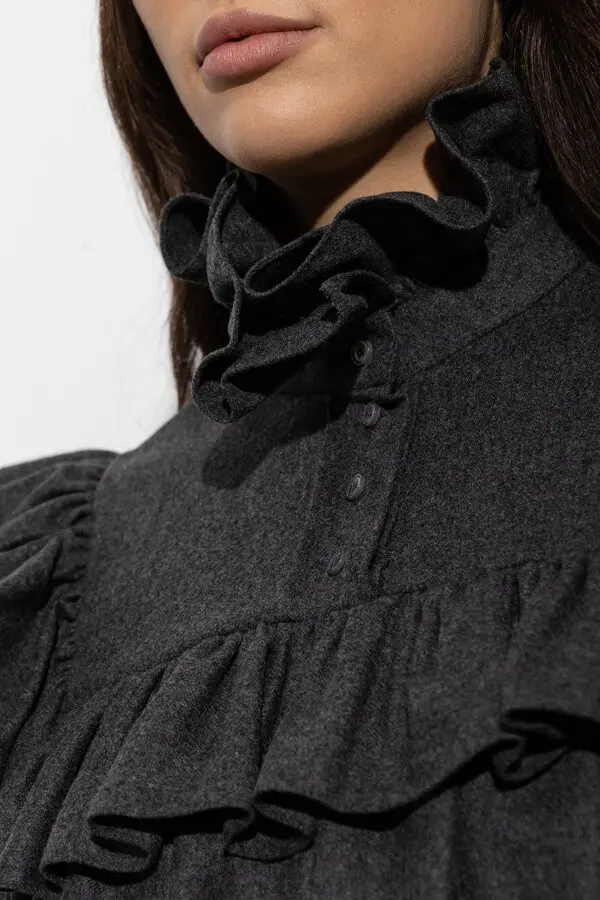Chloé Wool Ruffled Top