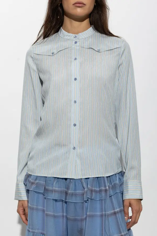 Chloé Striped Silk Shirt