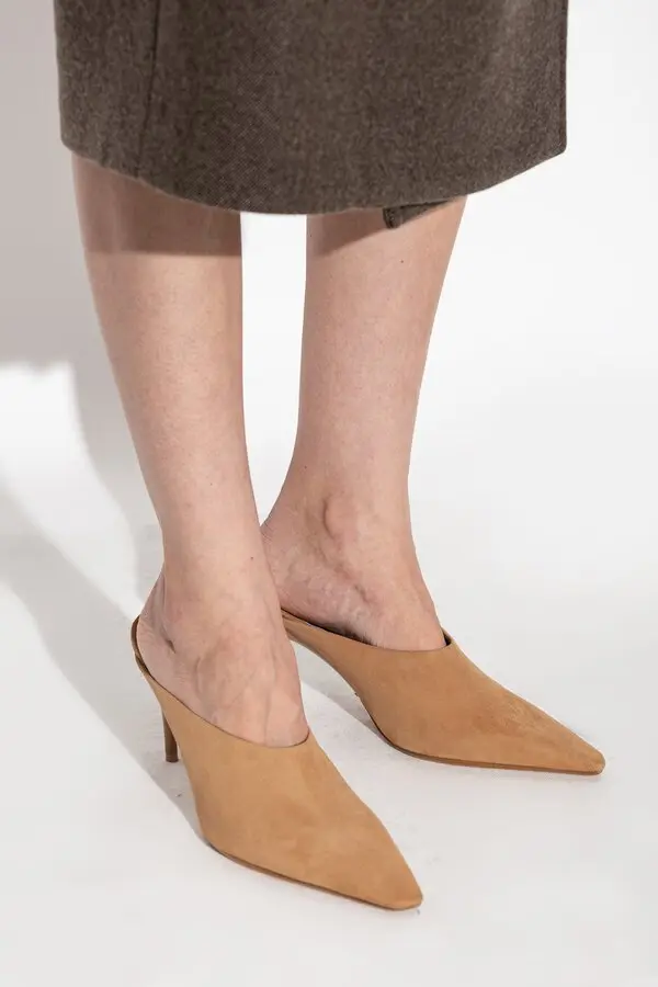 Balenciaga Duchesse’ Heeled Mules - Brown