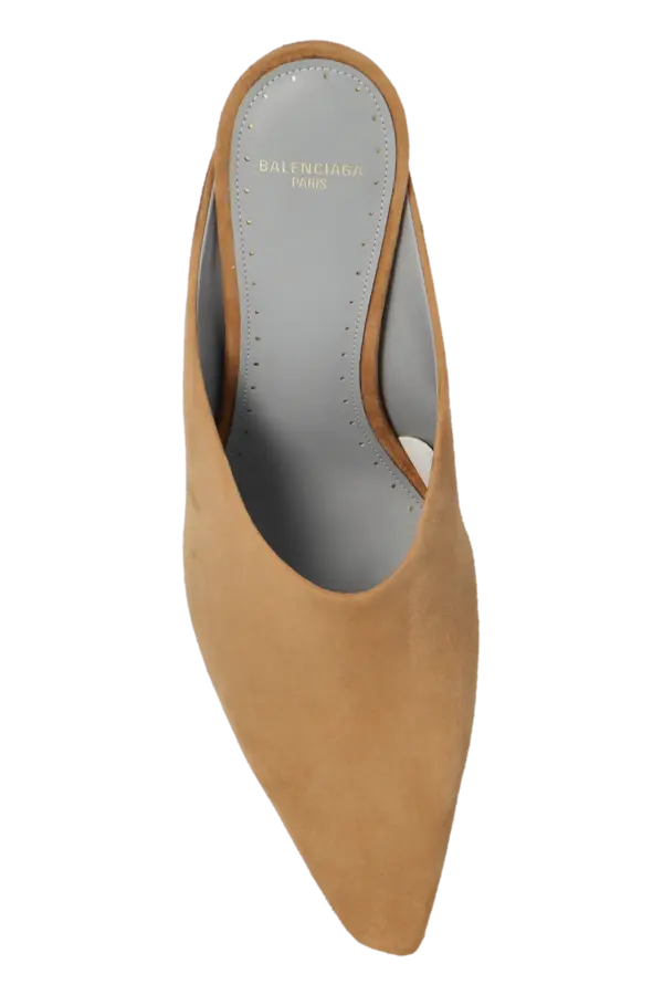 Balenciaga Duchesse’ Heeled Mules - Brown