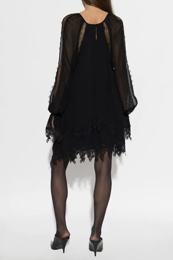 Blumarine Dress With Lace Trim