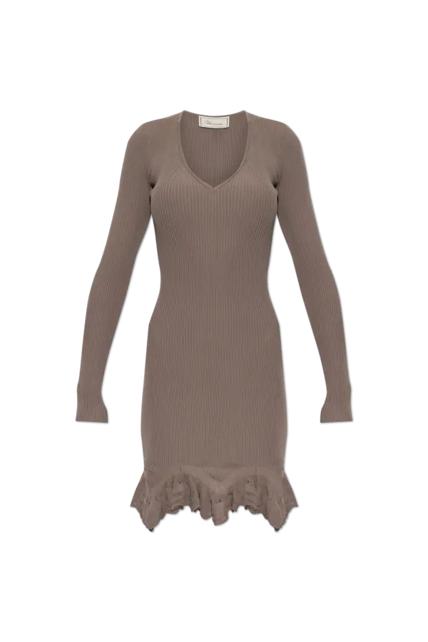 Blumarine Fitted Dress - Beige
