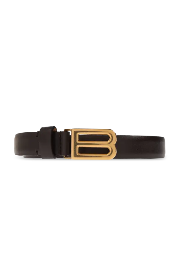 Balenciaga Leather Belt - Brown