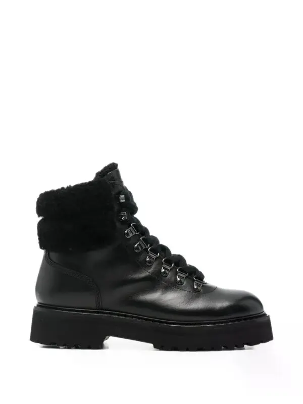 Woolrich Shearling-trim Lace-up Boots