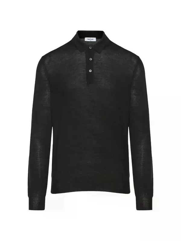 GRAN SASSO Long-sleeve Polo Sweater