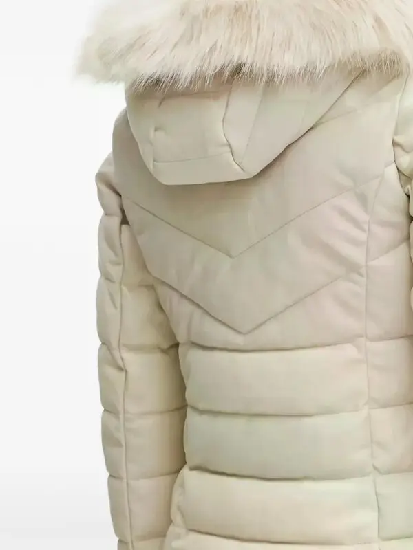 MORGAN Faux-fur Trim Quilted Jacket