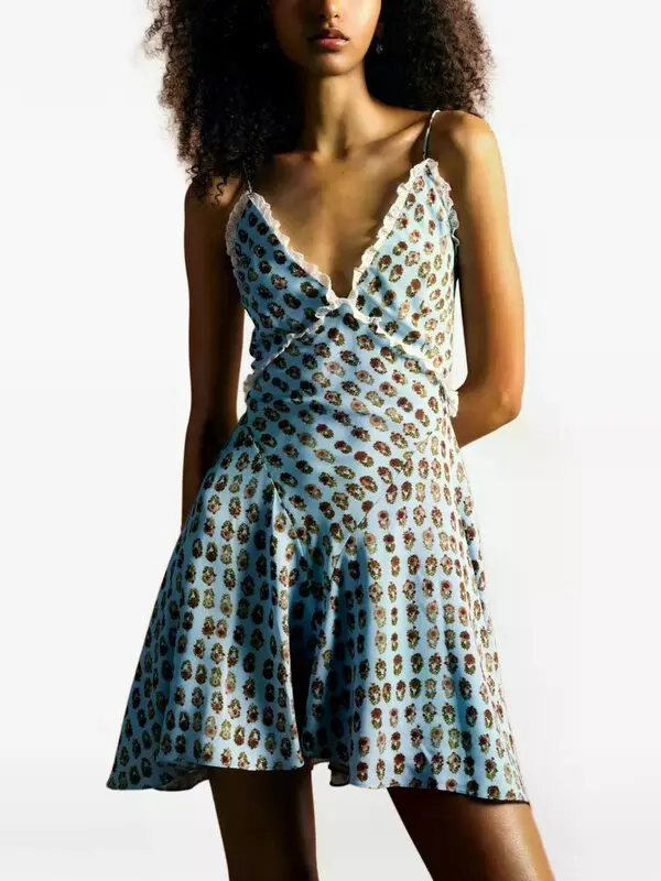 MARKARIAN Aristea Sunflower-print Mini Dress