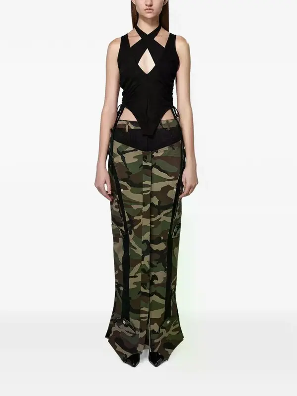 SRVC STUDIO Bibi Cut-out Halterneck Top