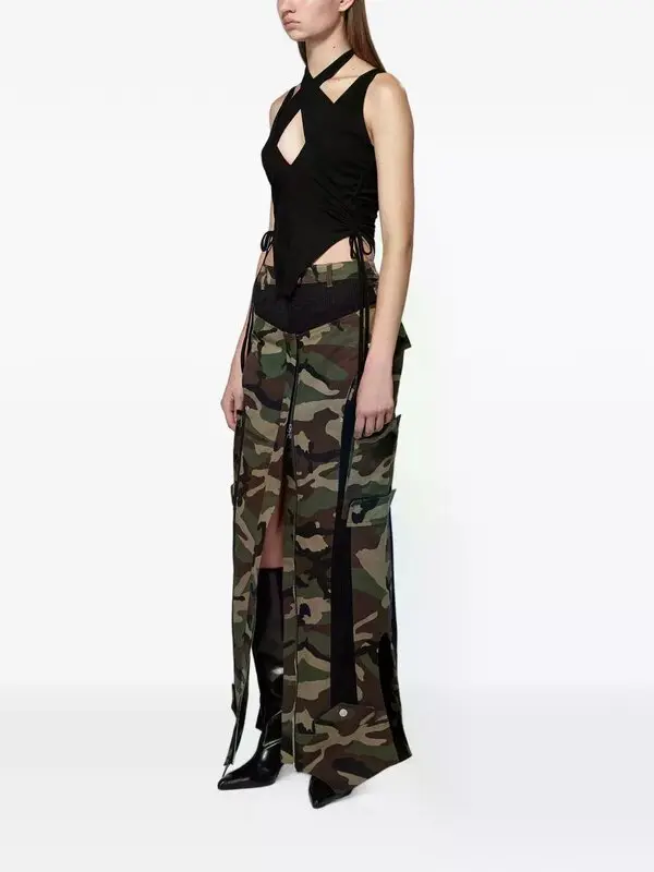 SRVC STUDIO Bibi Cut-out Halterneck Top