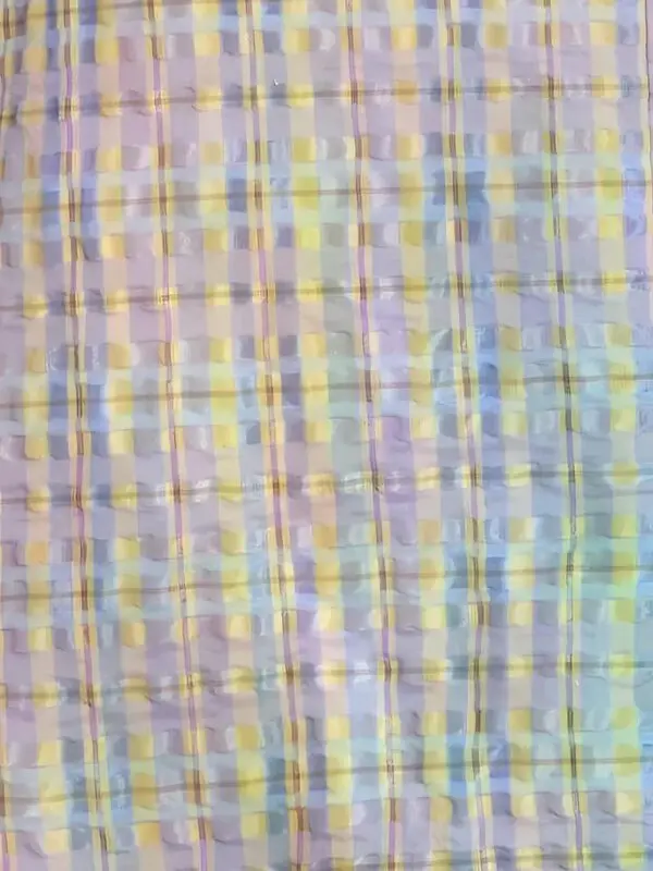 MARKARIAN Skye Plaid Seersucker Mini Dress - Purple