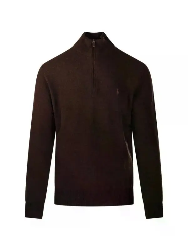 Ralph Lauren Quarter-zip Logo-embroidered Sweater