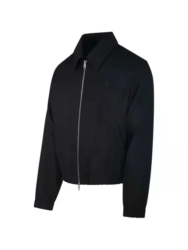 AMI Paris Wool Padded Jacket With De Coeur